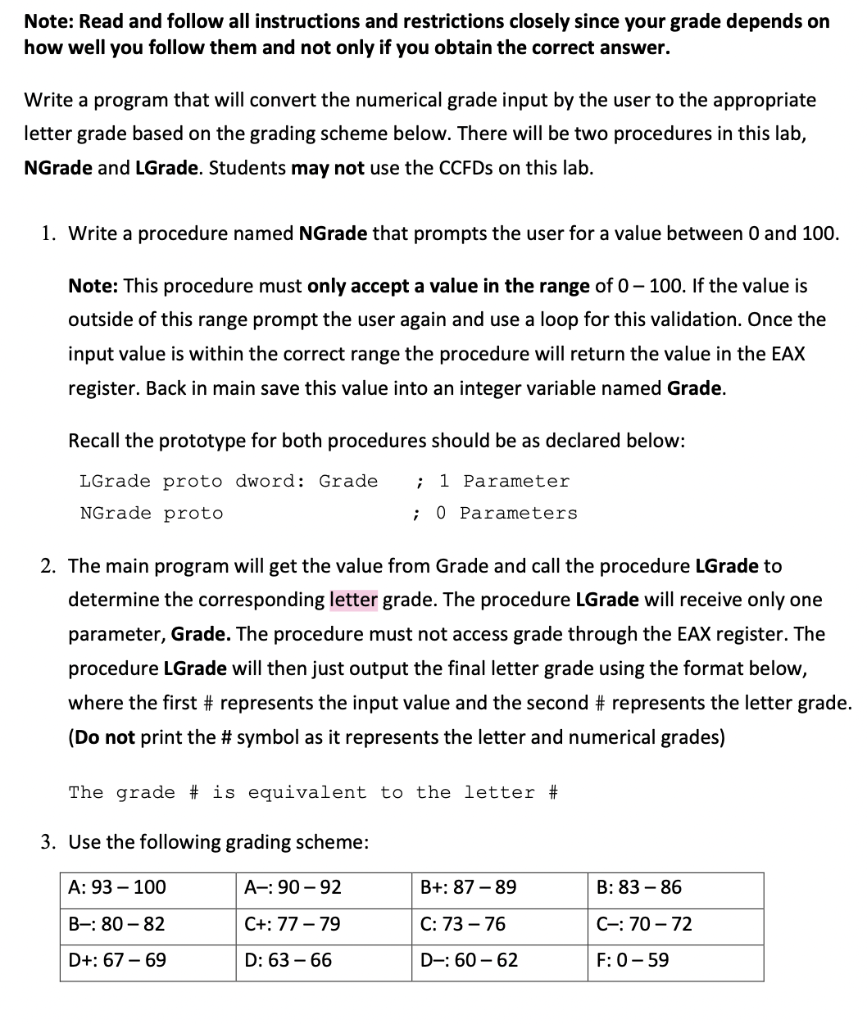 Solved Using Masm Assembler X86 Additionally Using