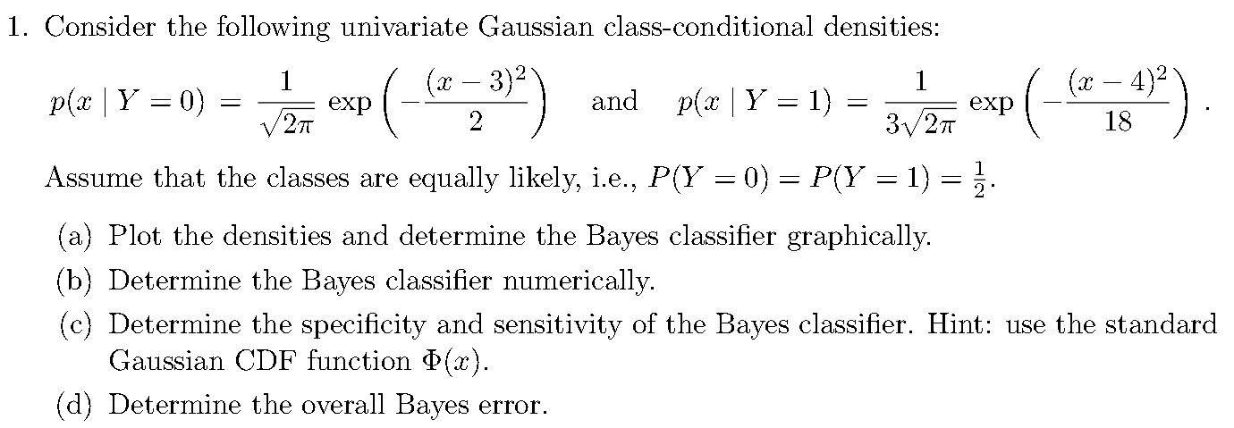 1 = exp (+673) = 1. Consider the following univariate | Chegg.com