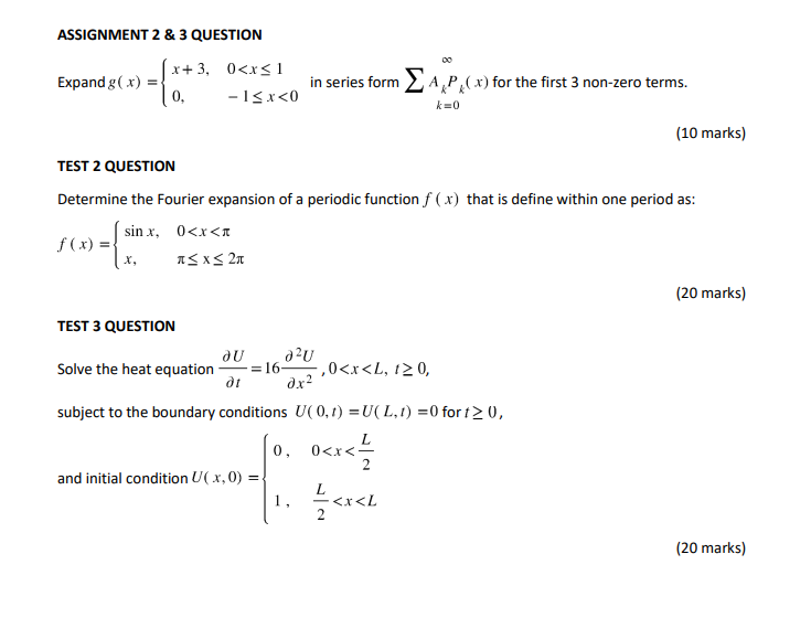 Solved ASSIGNMENT 2 & 3 QUESTION x+3, 0 | Chegg.com