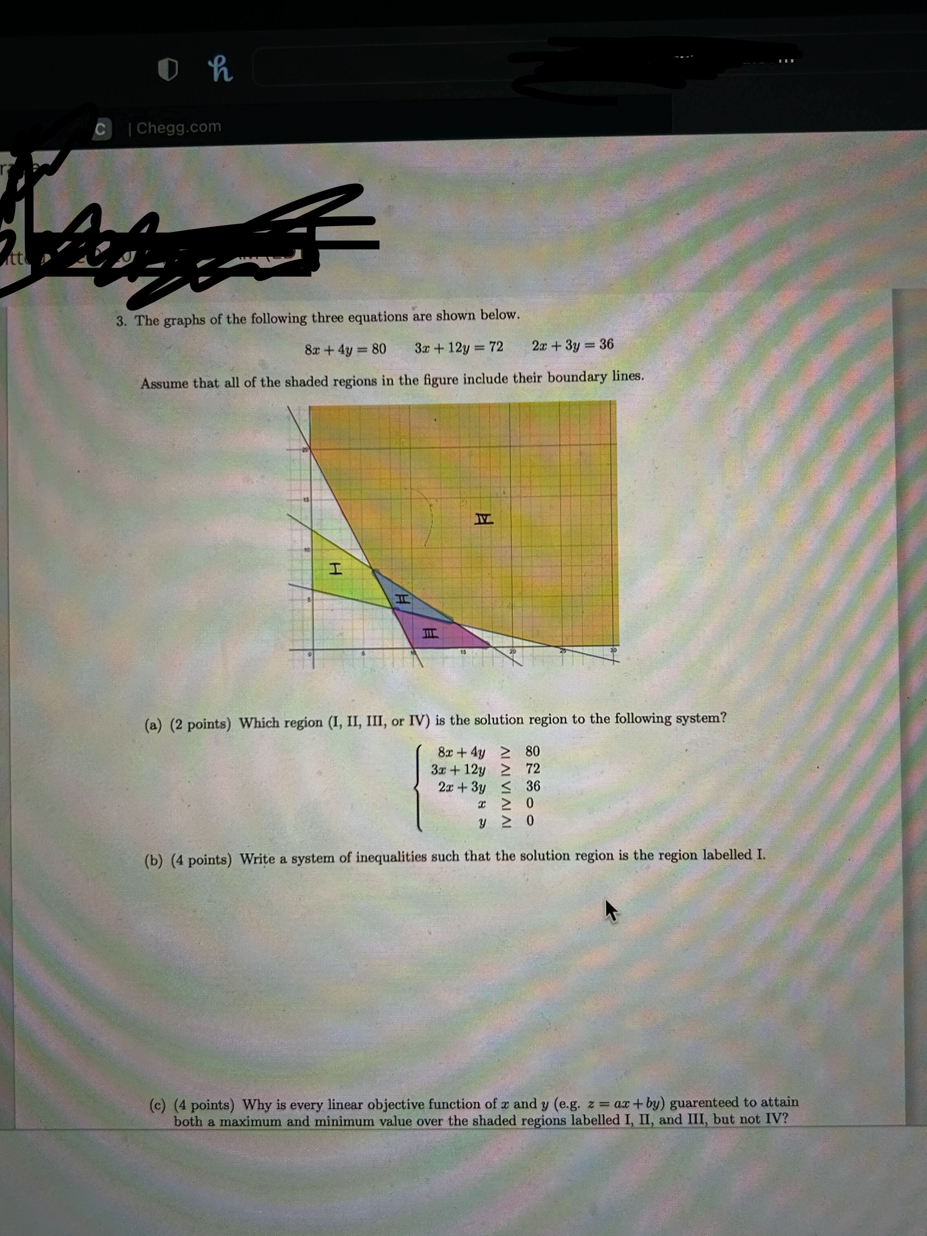Solved 3. The graphs of the following three equations are | Chegg.com