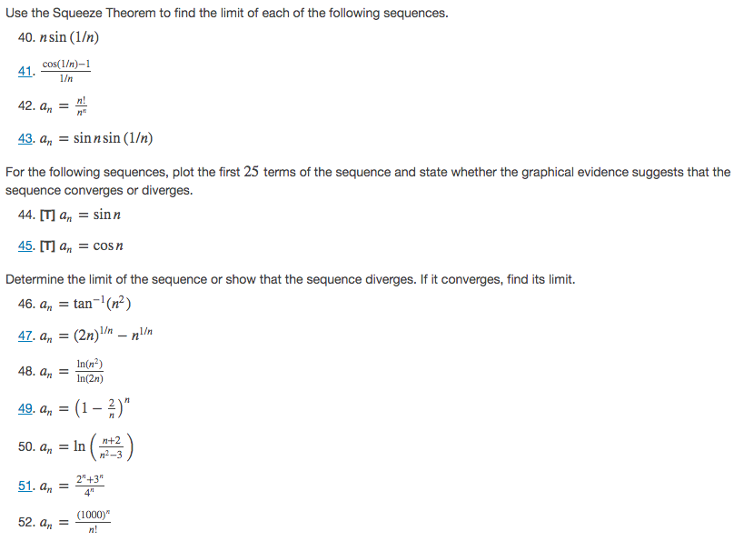Solved Use the Squeeze Theorem to find the limit of each of | Chegg.com