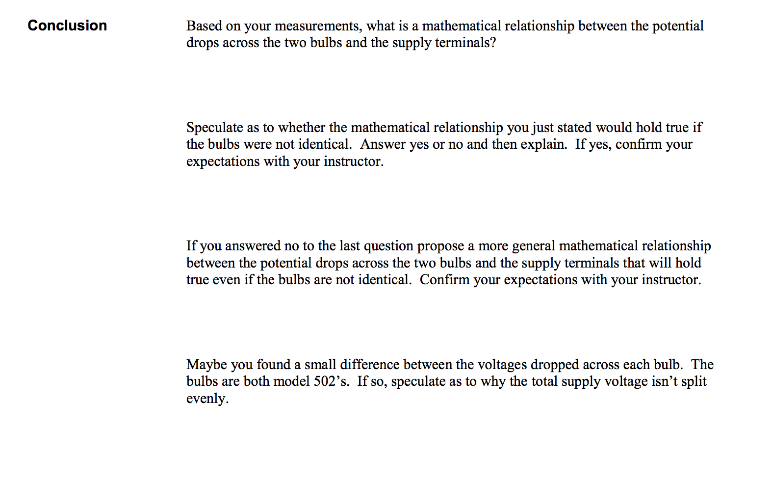 Solved Turn on the power supply, still set to 5V, and | Chegg.com