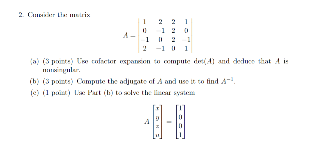 Solved Consider The Chegg