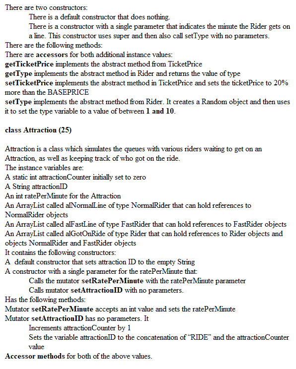 Solved AmusementPark Program. This program provides a | Chegg.com