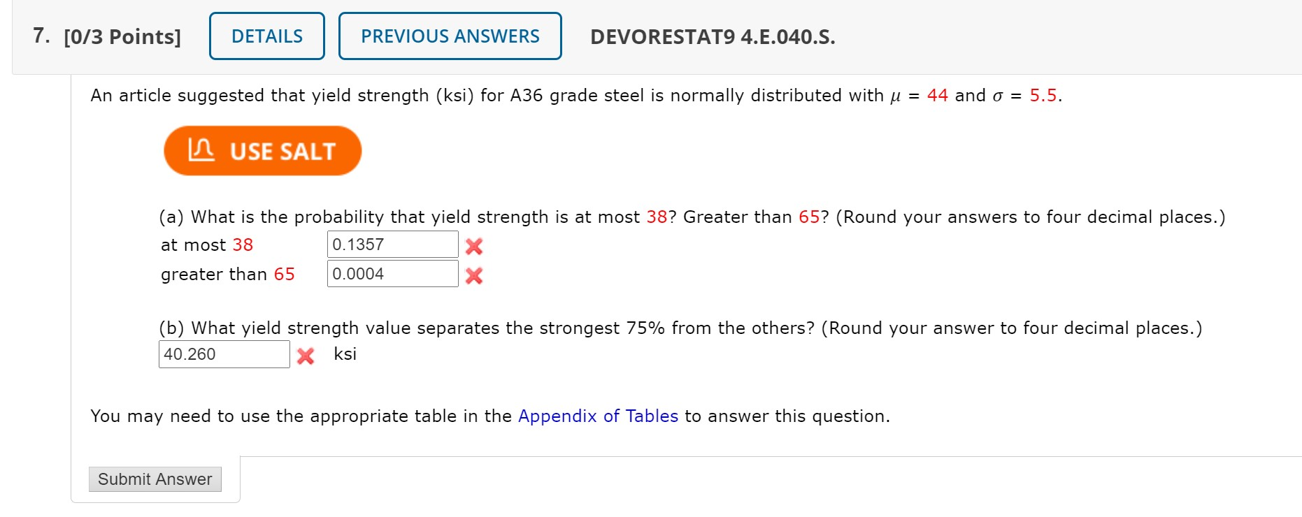 Solved 7. [0/3 Points] DETAILS PREVIOUS ANSWERS DEVORESTAT9 | Chegg.com