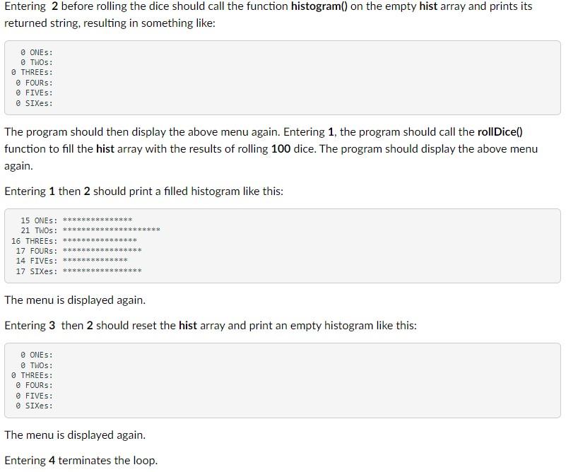 Solved I need my code to match the following outputs | Chegg.com
