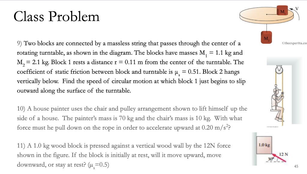 Solved 9) Two blocks are connected by a massless string that | Chegg.com