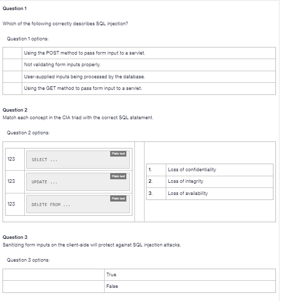 Solved Which of the following correctly describes SQL | Chegg.com