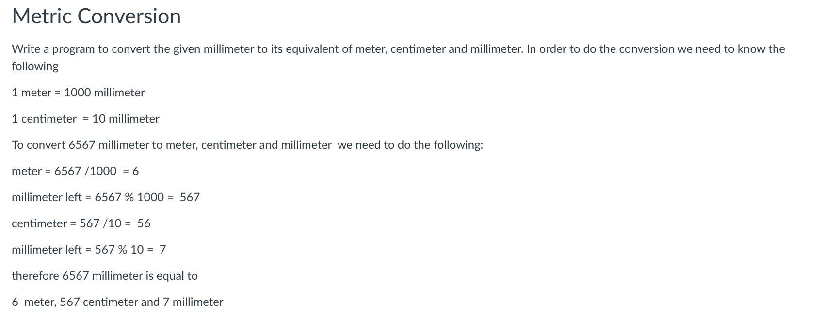 Solved - Watch the video on the metric conversion page | Chegg.com