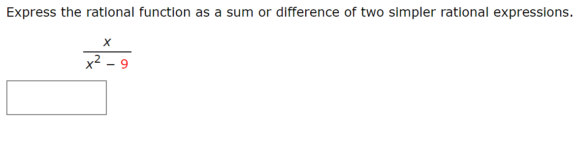 Solved Express the rational function as a sum or difference | Chegg.com