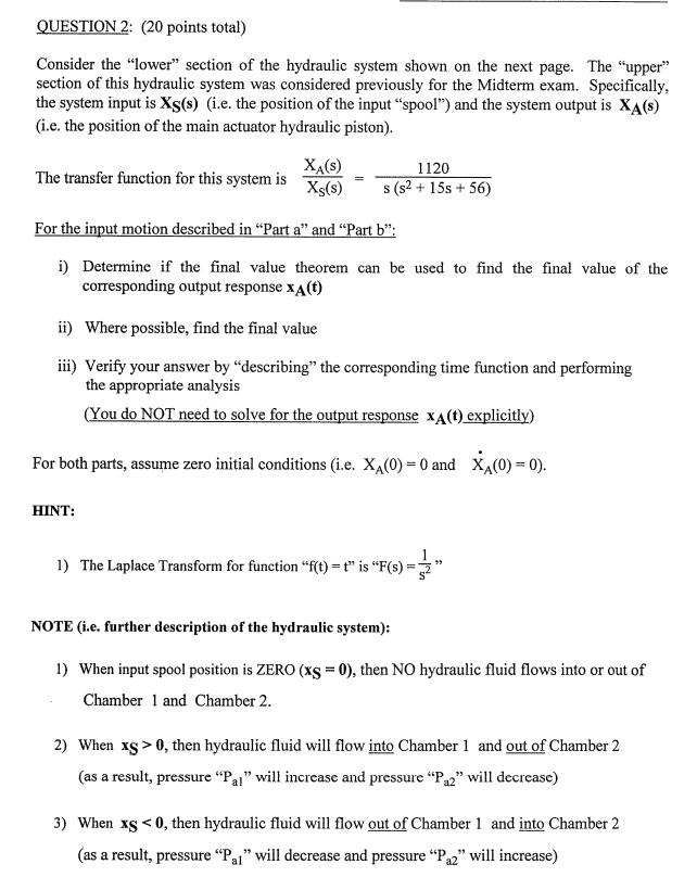 Solved QUESTION 2: (20 points total) Consider the "lower" | Chegg.com