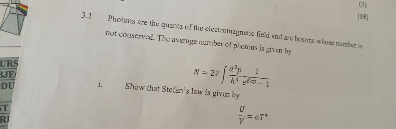 Solved 3.1 ﻿Photons are the quanta of ﻿the electromagnetic | Chegg.com
