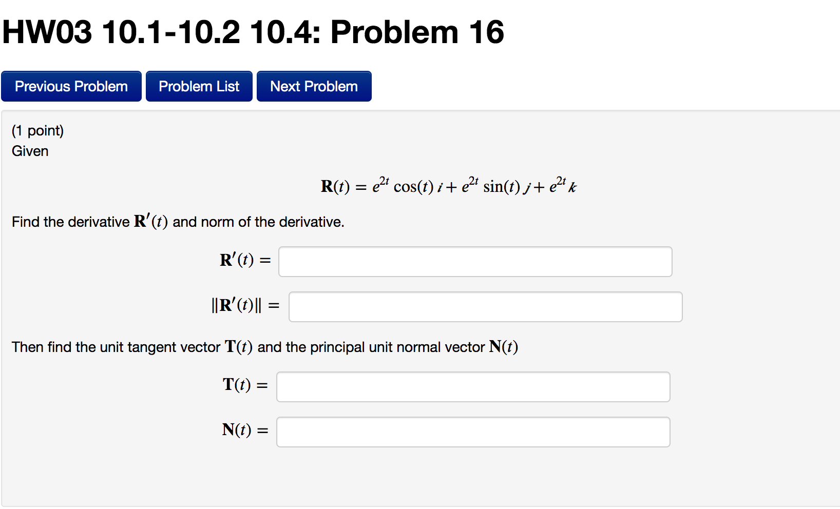 Solved HW03 10.1-10.2 10.4: Problem 16 Previous Problem | Chegg.com