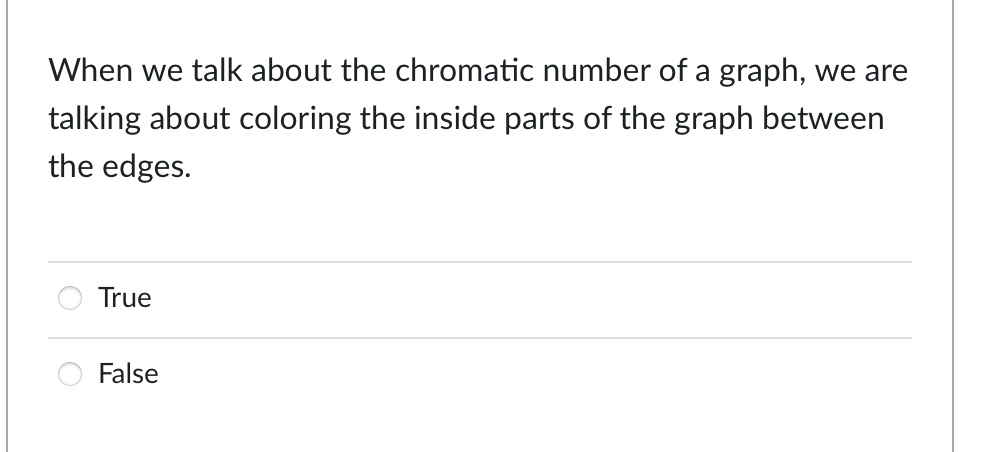 Solved When we talk about the chromatic number of a graph, | Chegg.com