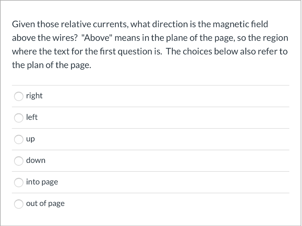 Solved Two parallel wires carry different currents in the | Chegg.com