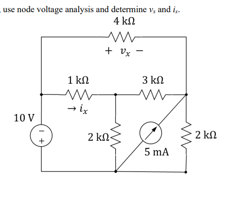Solved use node voltage analvsis and determine vr and ir. | Chegg.com Solved use node voltage analvsis and determine vr and ir. | Chegg.com