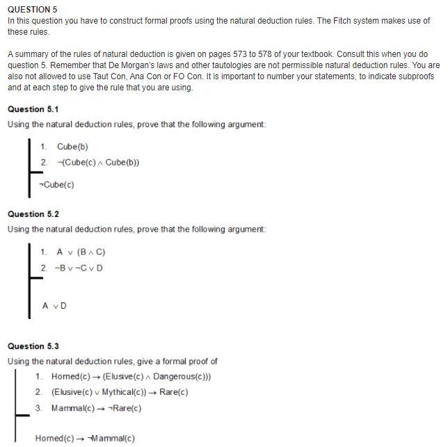 Solved QUESTION 5 In this question you have to construct | Chegg.com