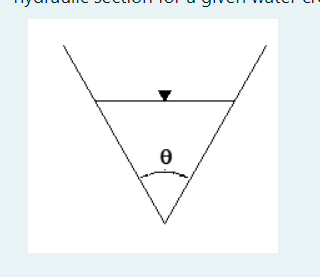 Solved a- For the isosceles triangular channel shown below, | Chegg.com