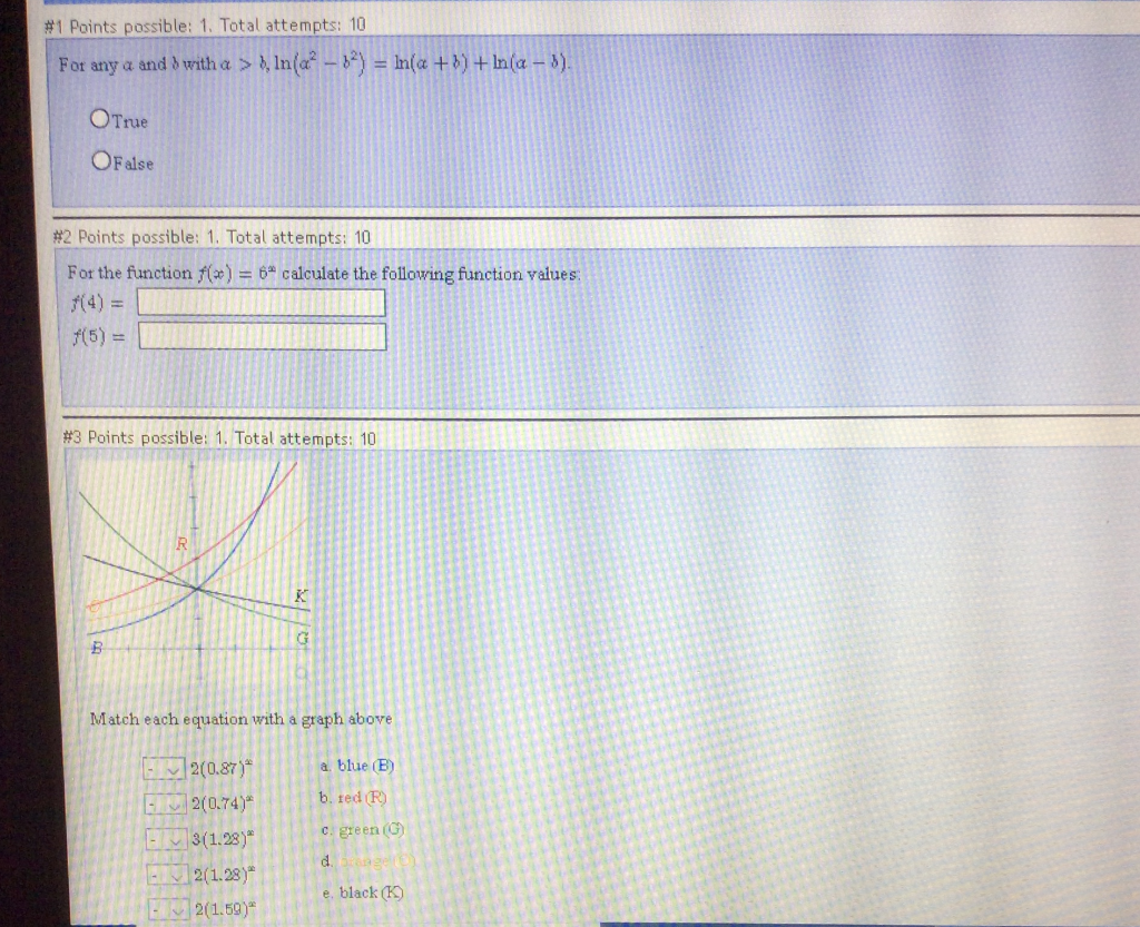 Solved #4 Points possible: 1. Total attempts: 10 The | Chegg.com