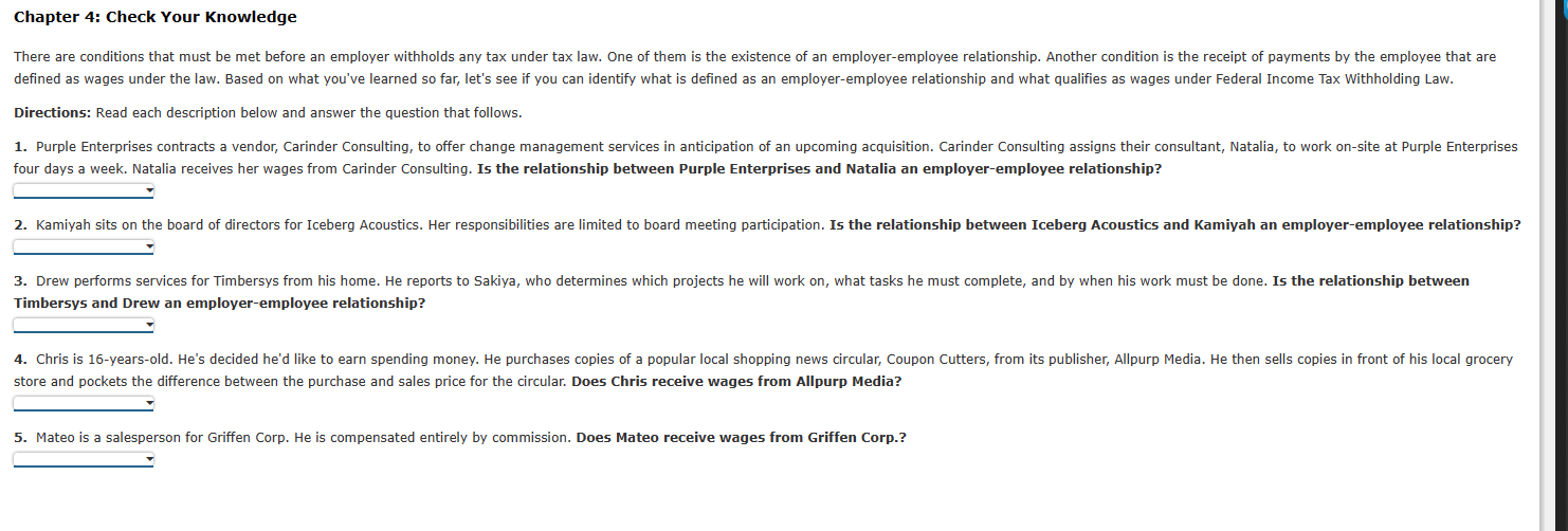 Solved Directions: Read each description below and answer | Chegg.com