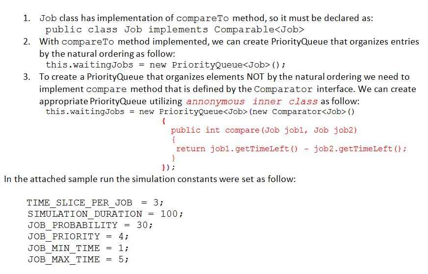 Solved Application #4 Using ArrayDegue and priorityQueue | Chegg.com