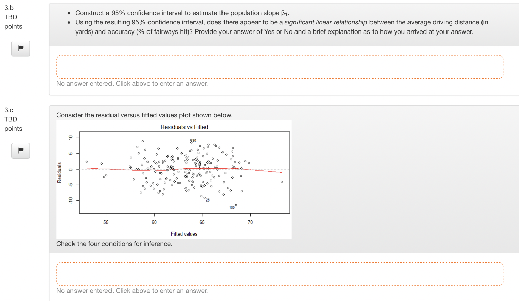 Solved Golf is a game of both power and accuracy. One of the | Chegg.com