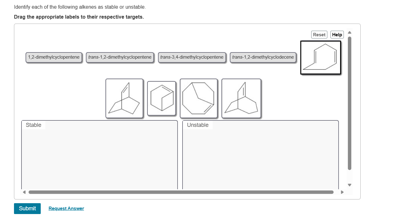 Solved Part AIdentify each of the following alkenes as | Chegg.com