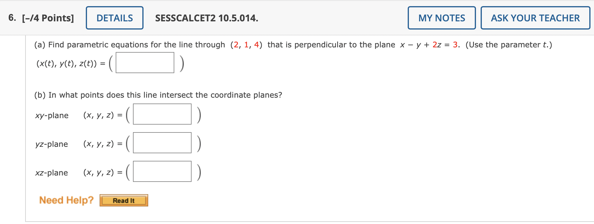 Solved 6. [-74 Points] DETAILS SESSCALCET2 10.5.014. MY | Chegg.com