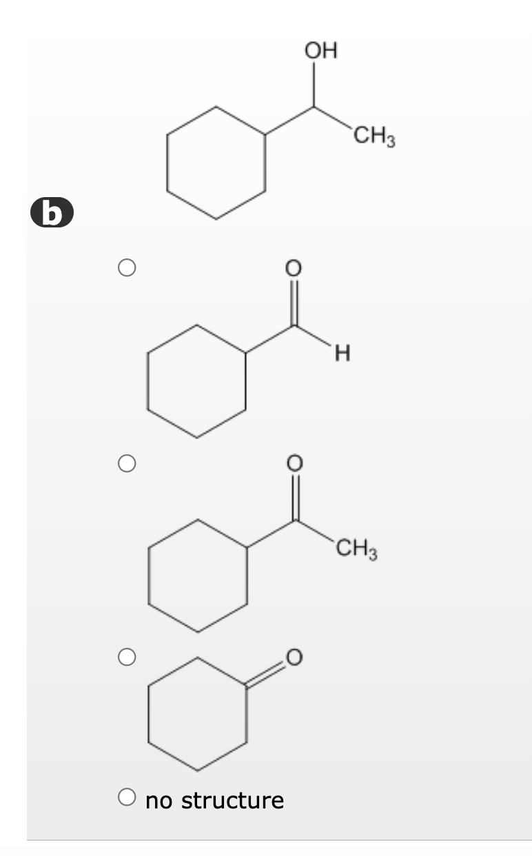 Solved Choose a structural formula for an aldehyde or a | Chegg.com