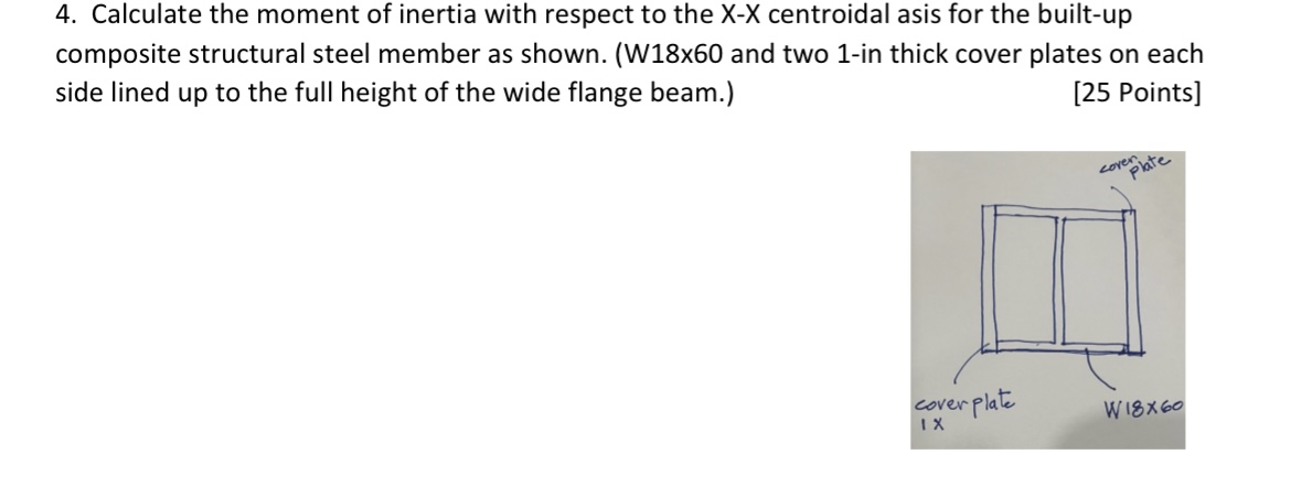 4. Calculate the moment of inertia with respect to | Chegg.com