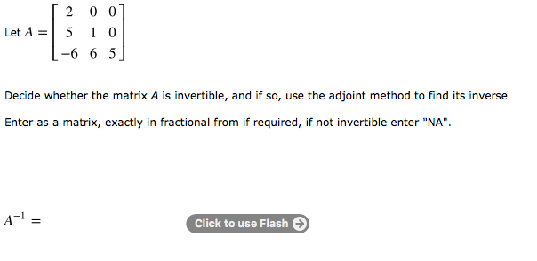 Solved Use the method of Example 6 to compute the matrix | Chegg.com