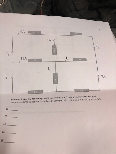 Solved 9A RA 3A A II 11A 87 R2 7A R 6 RR RS Problem 2: Use | Chegg.com