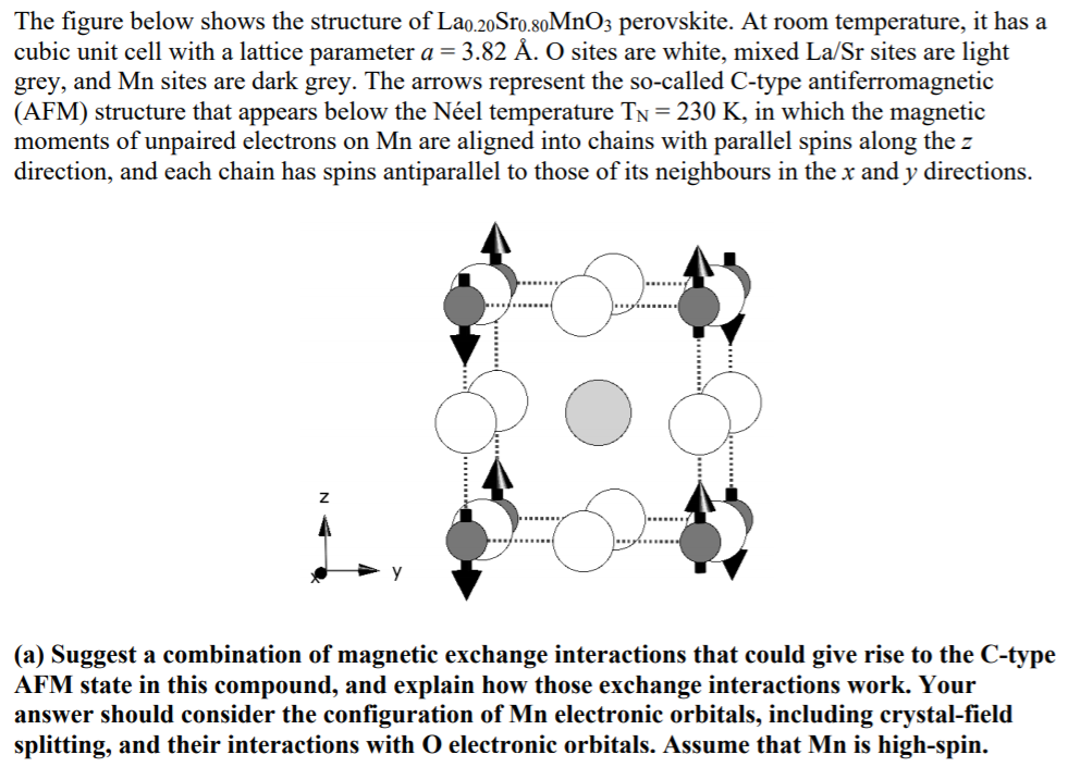 The figure below shows the structure of Lao.20 | Chegg.com