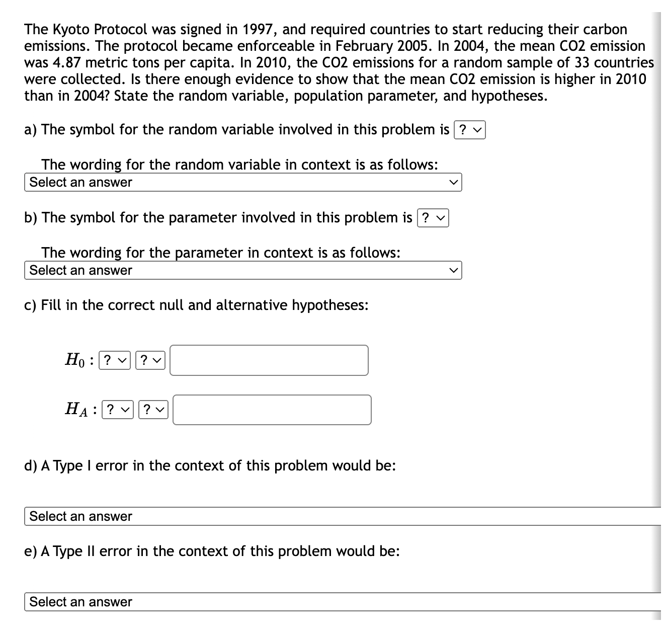Solved a) The symbol for the random variable involved in | Chegg.com