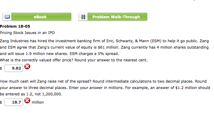 Solved eBook Problem Walk-Through Problem 18-05 Pricing | Chegg.com
