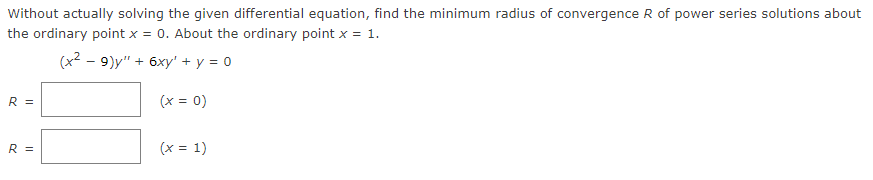 Solved Without actually solving the given differential | Chegg.com