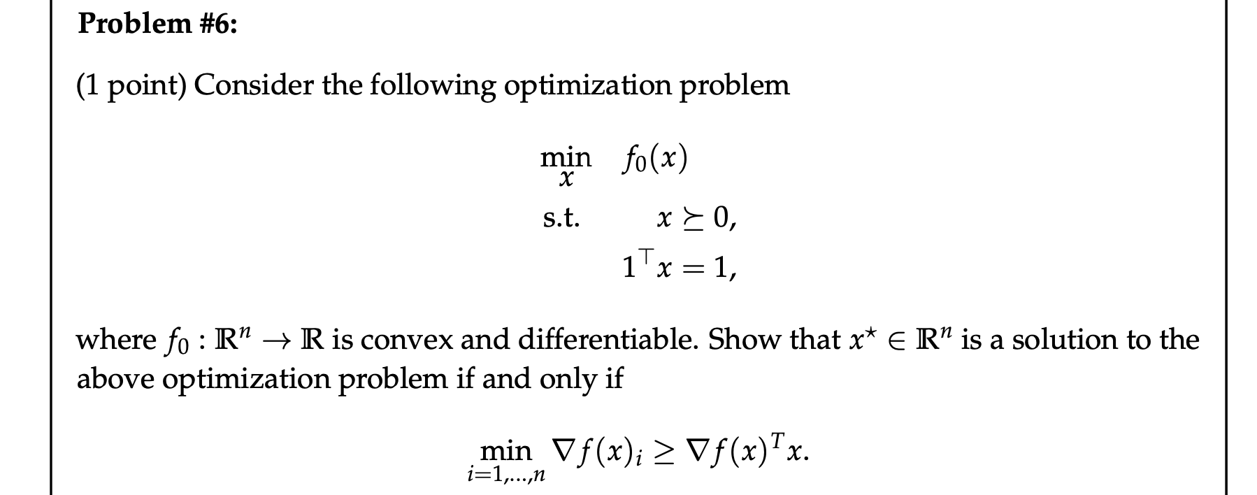 Solved Problem #6:(1 ﻿point) ﻿Consider the following | Chegg.com