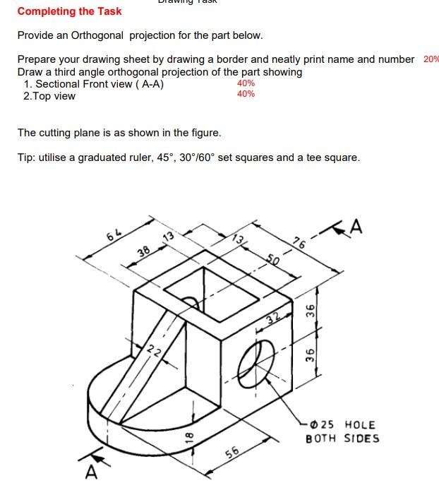 Completing the Task Provide an Orthogonal projection | Chegg.com