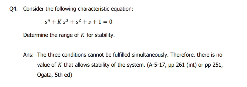 Solved Q4. ﻿Consider the following characteristic | Chegg.com