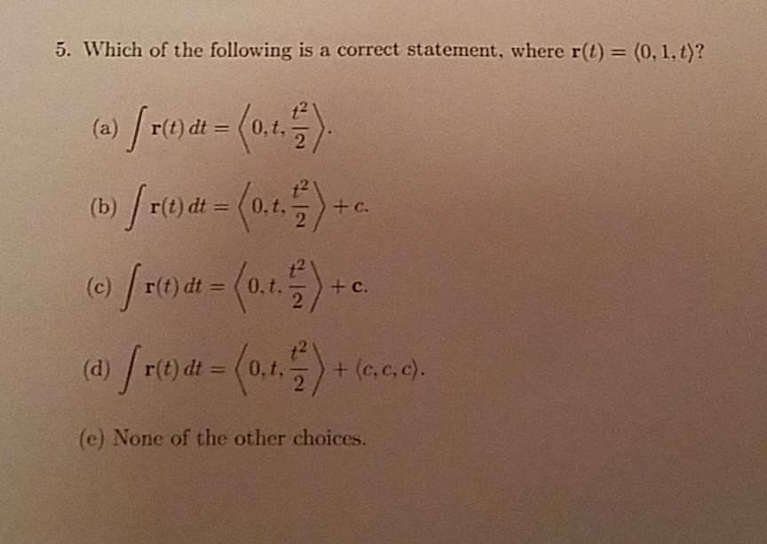 Solved 5. Which of the following is a correct statement, | Chegg.com