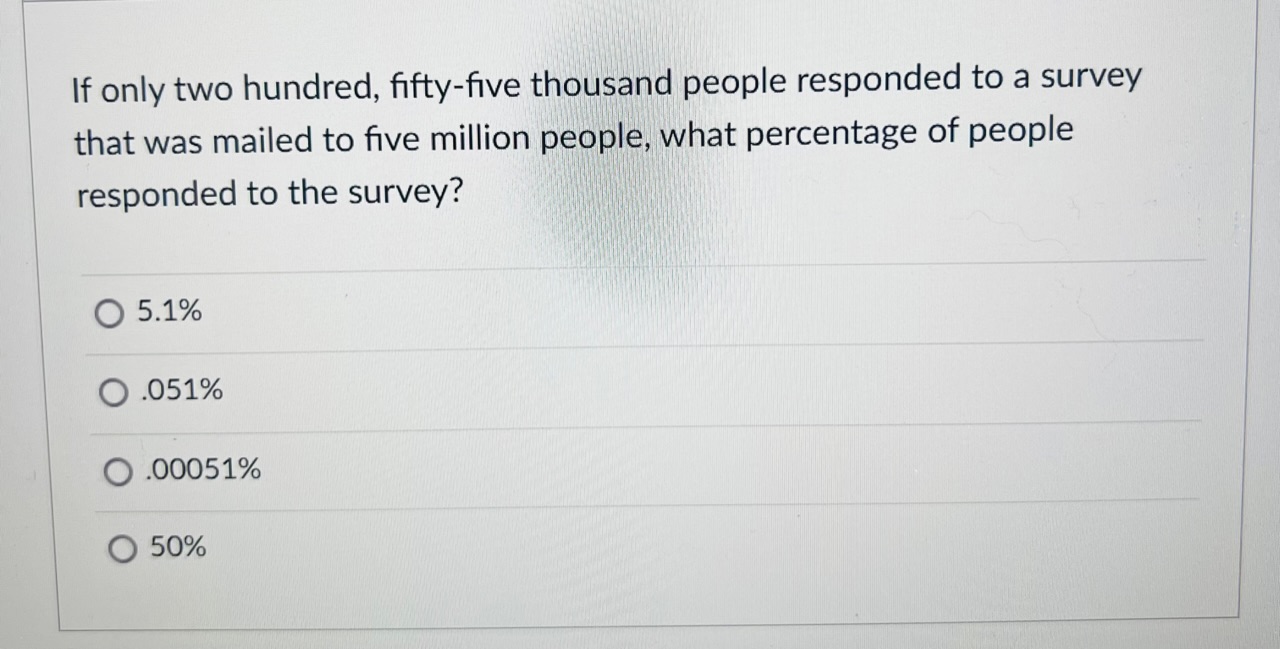 Solved If only two hundred, fifty-five thousand people | Chegg.com