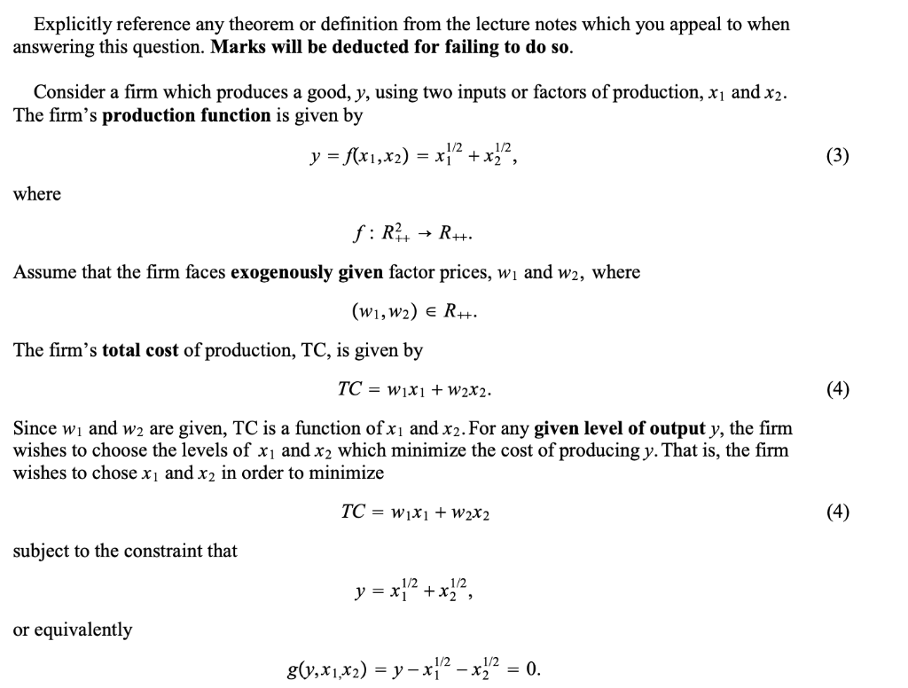 Solved Explicitly reference any theorem or definition from | Chegg.com