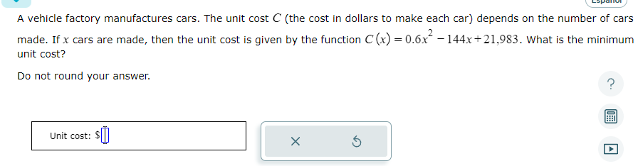 Solved A vehicle factory manufactures cars. The unit cost | Chegg.com