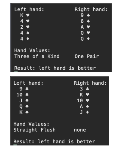 Solved Poker Hand Evaluation in C# Sharp. Modify the program | Chegg.com