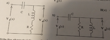 Solved write the characteristic equations for each of the | Chegg.com