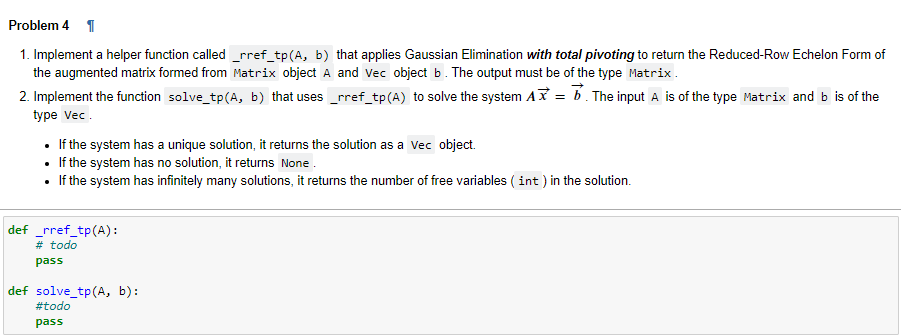 Solved Problem 41 1. Implement a helper function called | Chegg.com