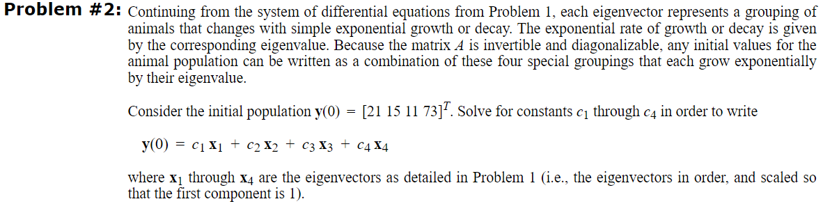 Solved Problem #2 requires the solution from problem #1, and | Chegg.com