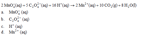 Solved a) Consider the following unbalanced redox | Chegg.com