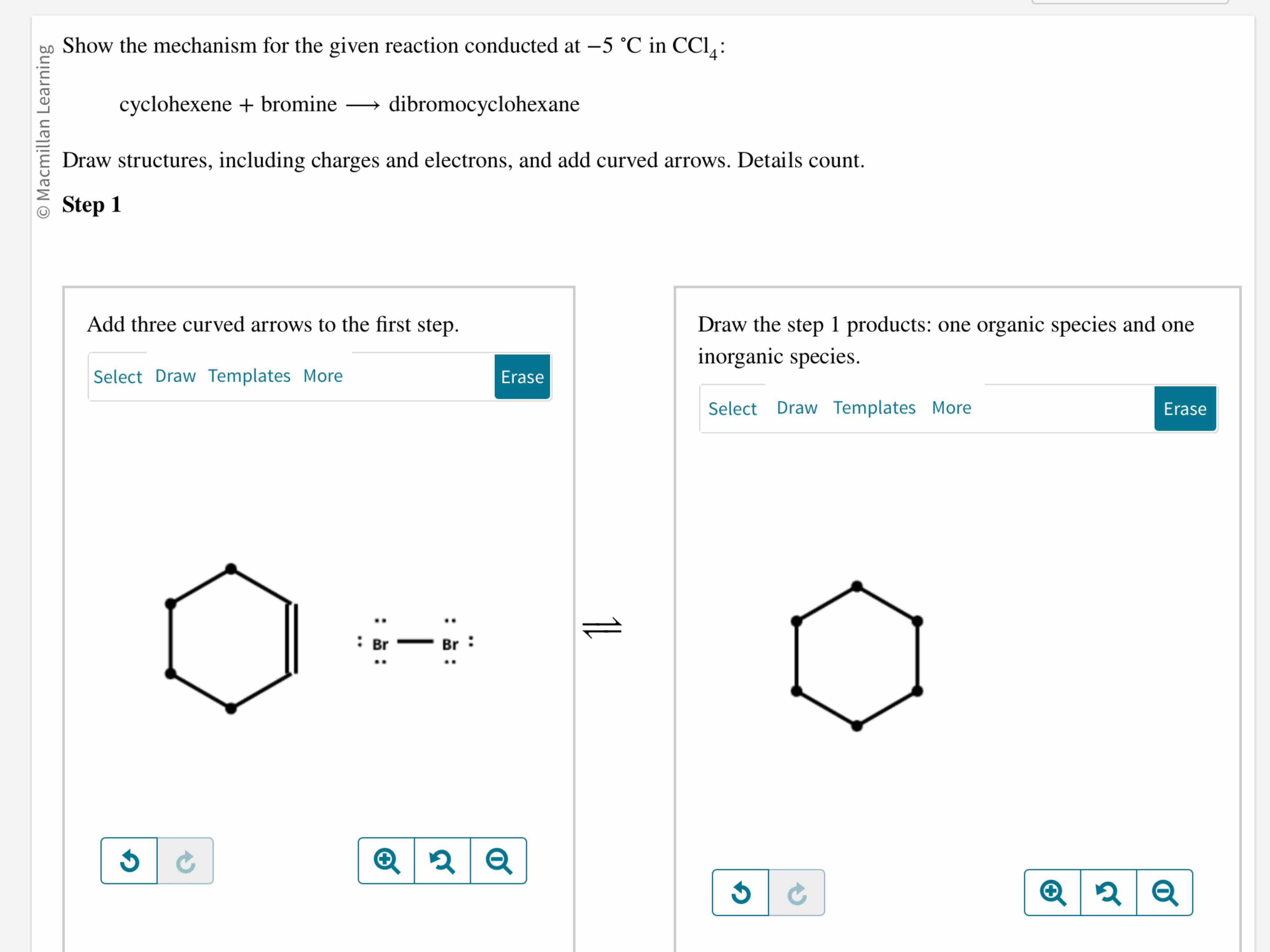 Solved Show the mechanism for the given reaction conducted | Chegg.com