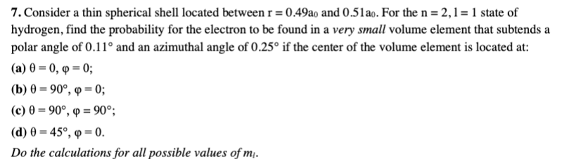 Solved 7. Consider a thin spherical shell located between | Chegg.com